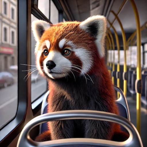 Animals Riding A Bus